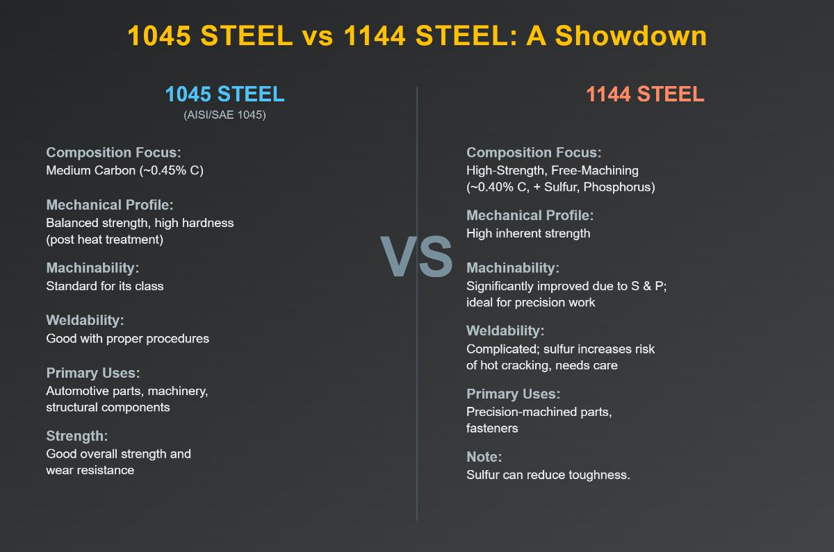 1144 Steel vs. 1045: Key Differences - MFG Shop