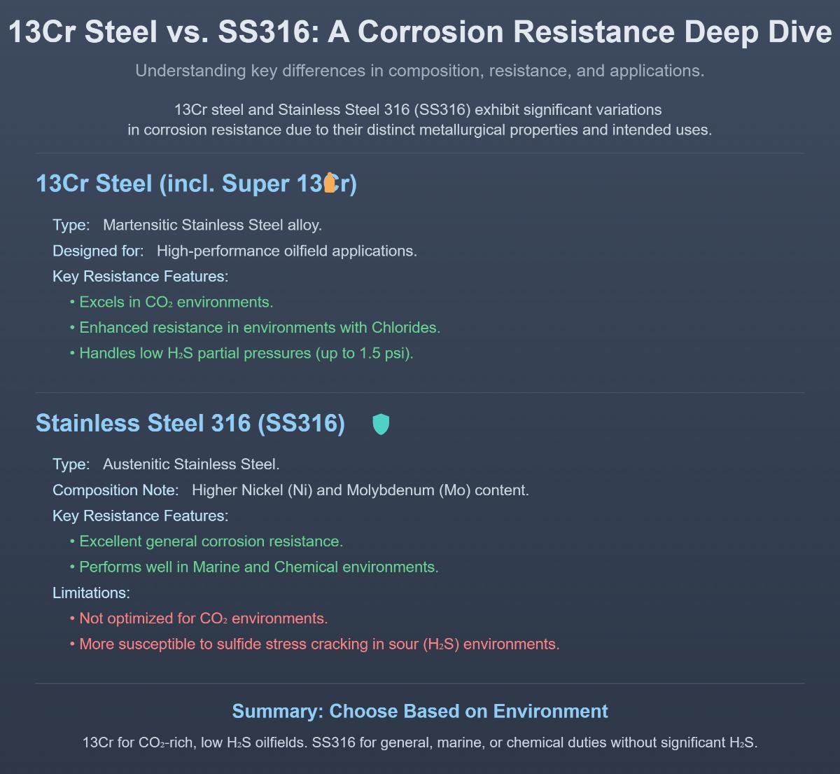 13Cr Steel vs. Stainless Steel 316: What's the Difference? - MFG Shop