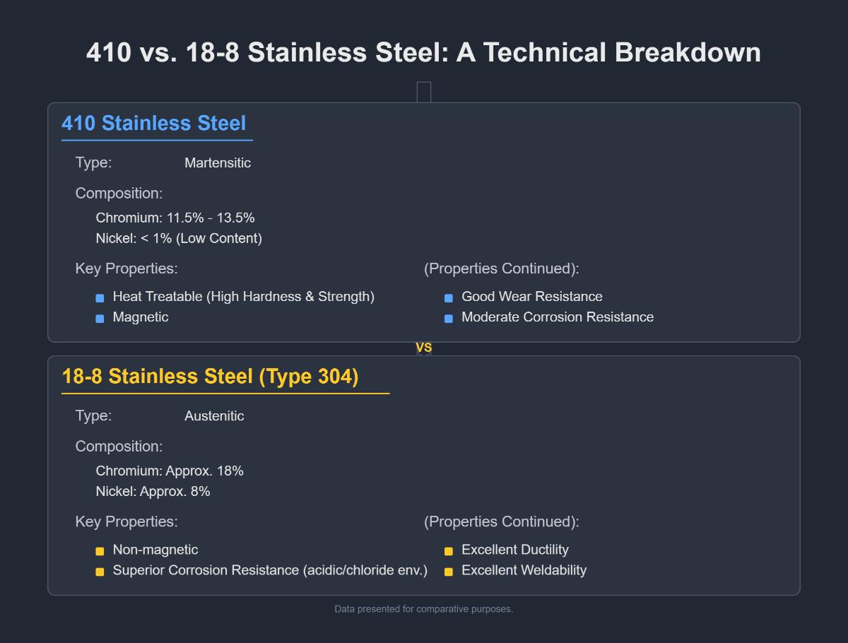 410 Stainless Steel vs. 18-8: What's the Difference? - MFG Shop
