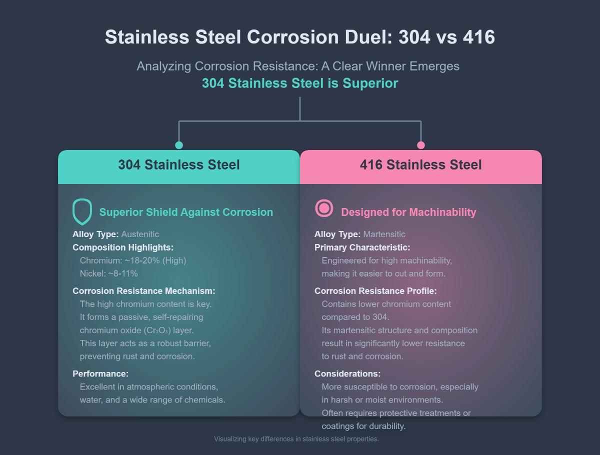 416 vs 304 Stainless Steel: Which is Better? - MFG Shop