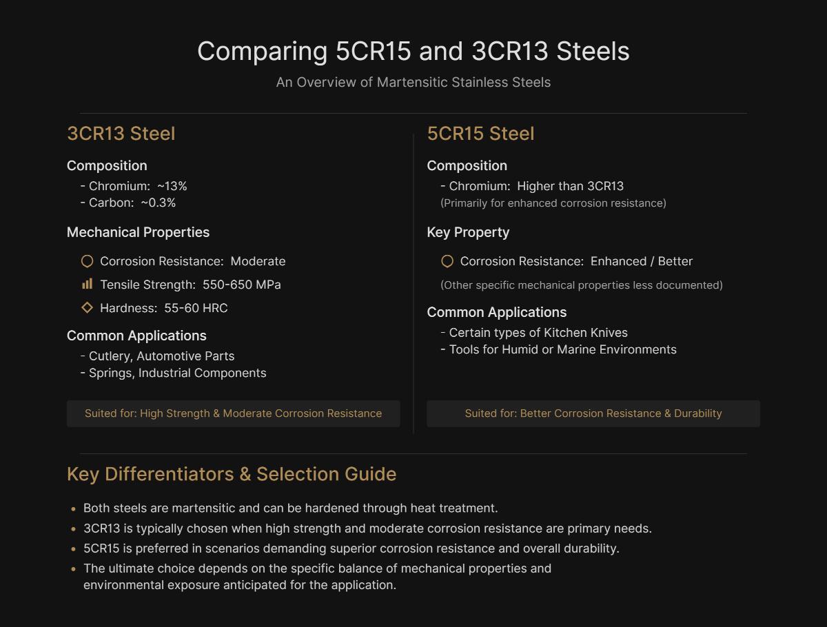 5CR15 vs 3CR13 Steel – What’s the Difference - MFG Shop