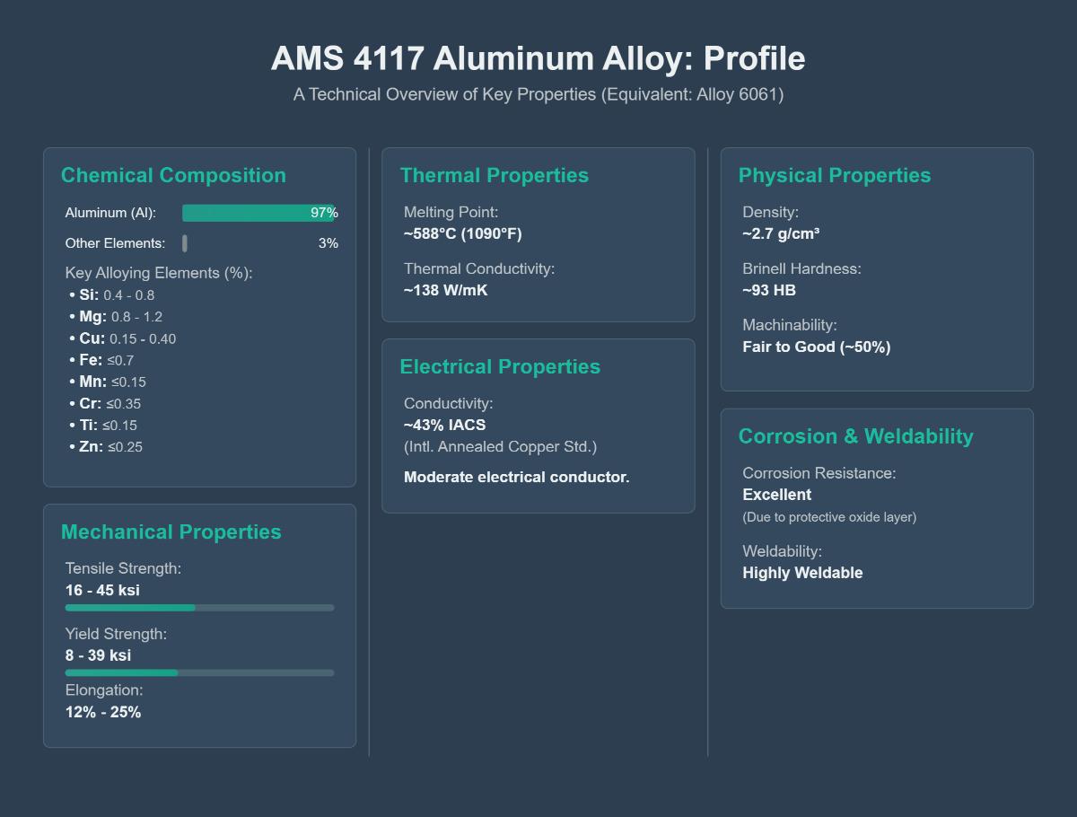 AMS 4117 Aluminum Alloy: Composition, Properties, and Uses - MFG Shop
