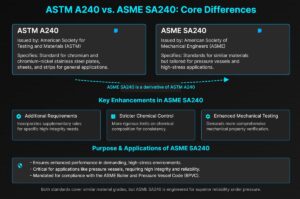 ASTM A240 vs. ASME SA240: What’s the Difference? - MFG Shop
