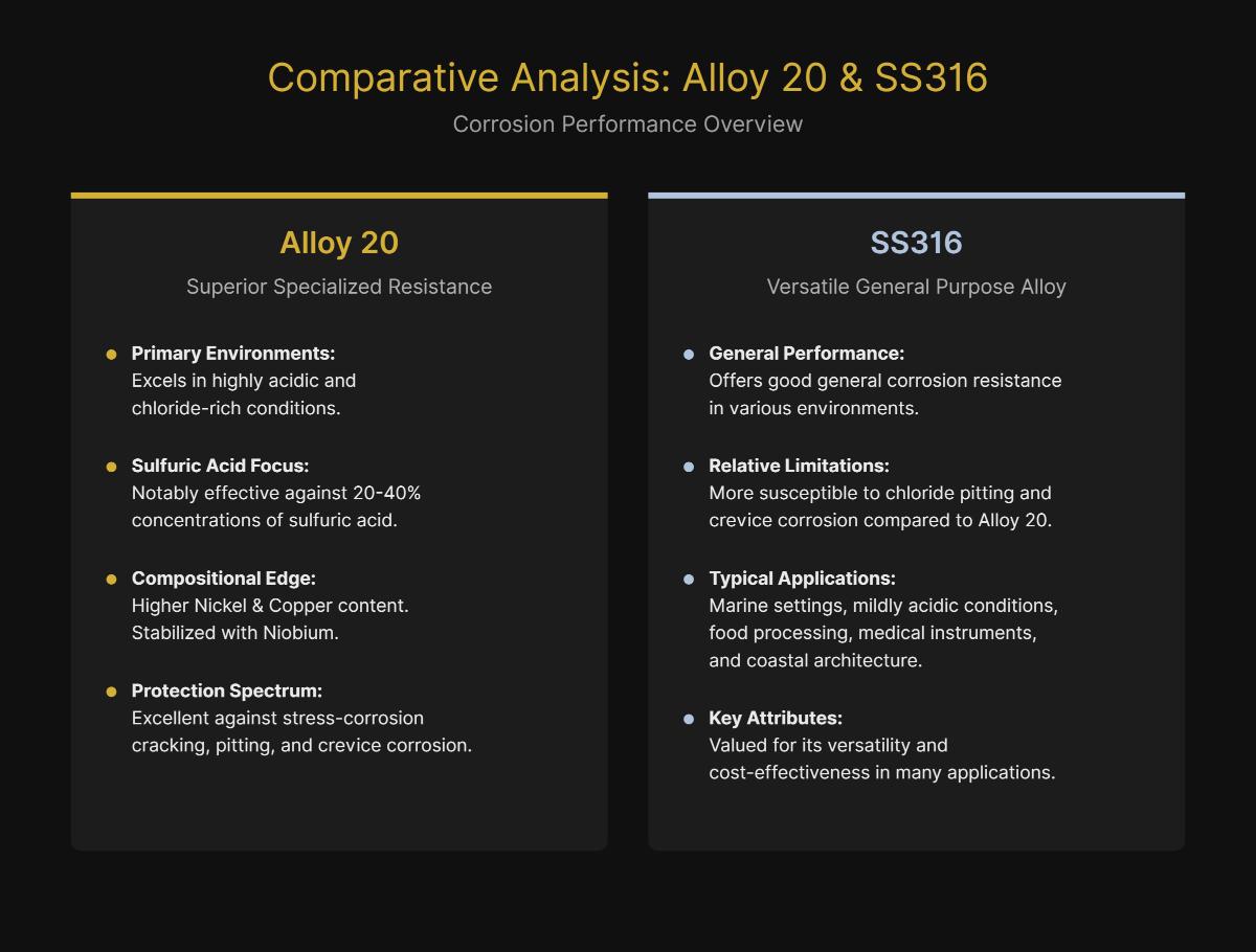 Alloy 20 vs. SS316: What's the Difference? - MFG Shop