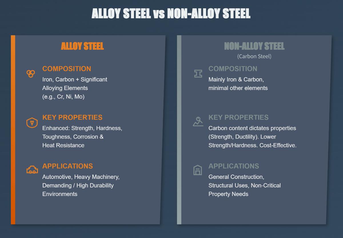 Alloy Steel vs Non-Alloy Steel: What’s the Difference? - MFG Shop