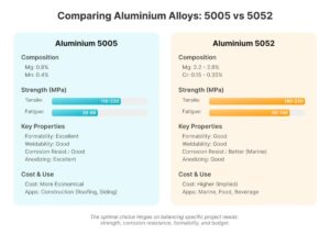 Aluminium 5005 vs. 5052: What's the Difference? - MFG Shop