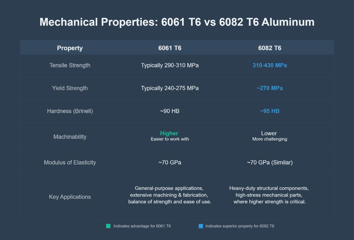 Aluminum 6061-T6 vs. 6082-T6: Key Differences - MFG Shop