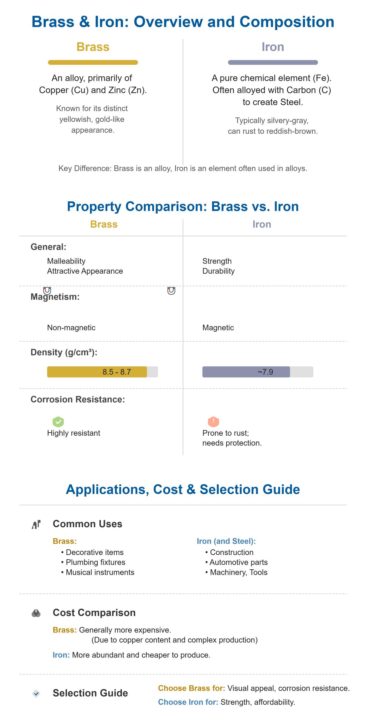 Brass vs Iron: Key Differences - MFG Shop