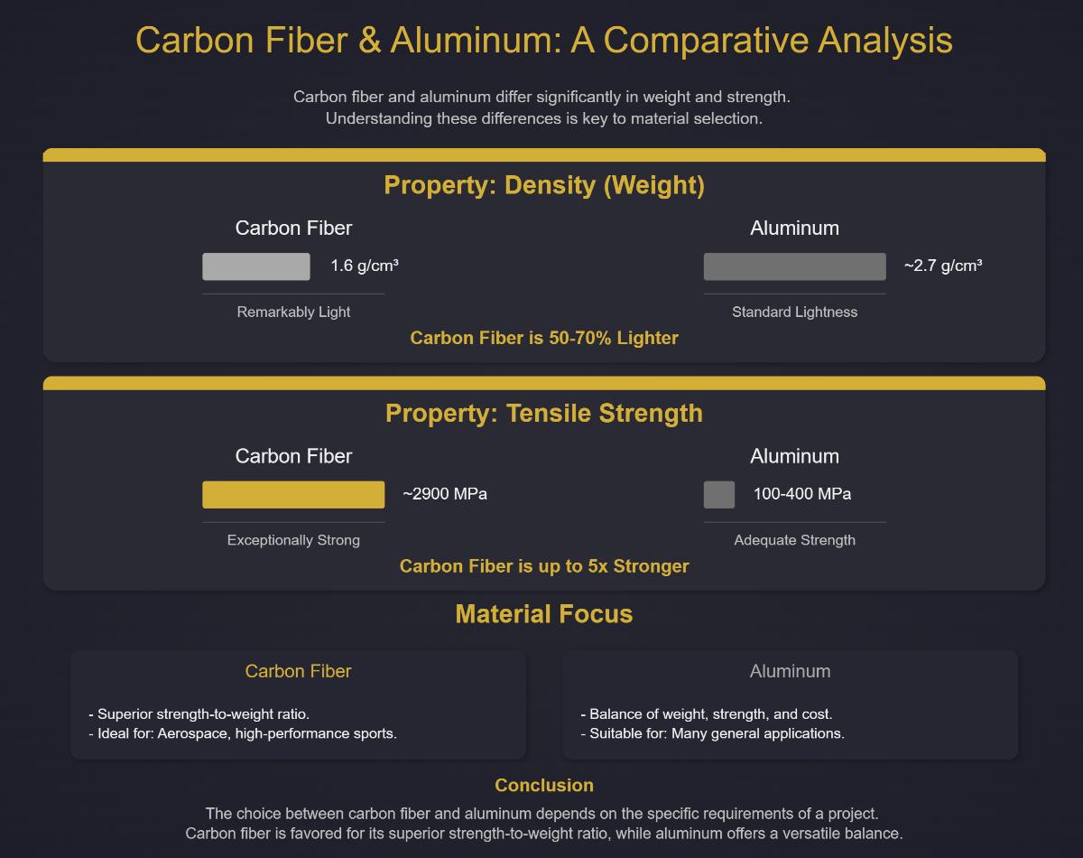 Carbon Fiber vs Aluminum: A Comprehensive Comparison - MFG Shop