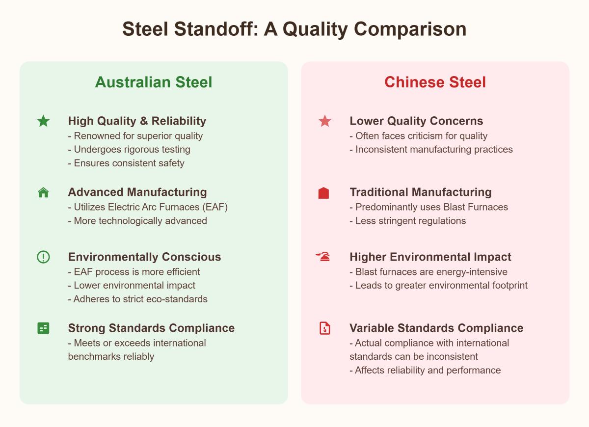 Chinese Steel vs. Australian Steel: Key Differences - MFG Shop