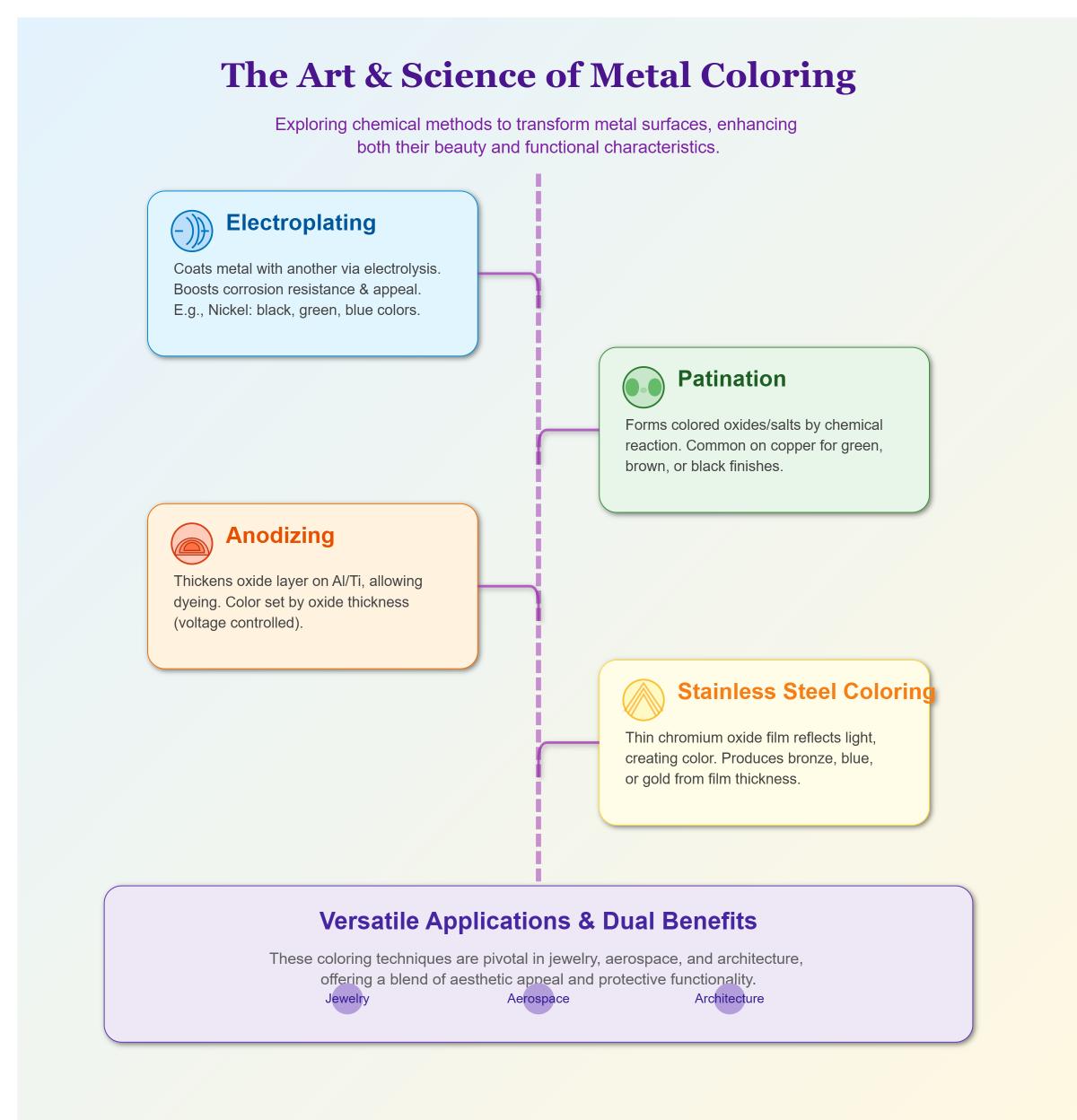 Comprehensive Guide to Chemical Coloring of Metals - MFG Shop