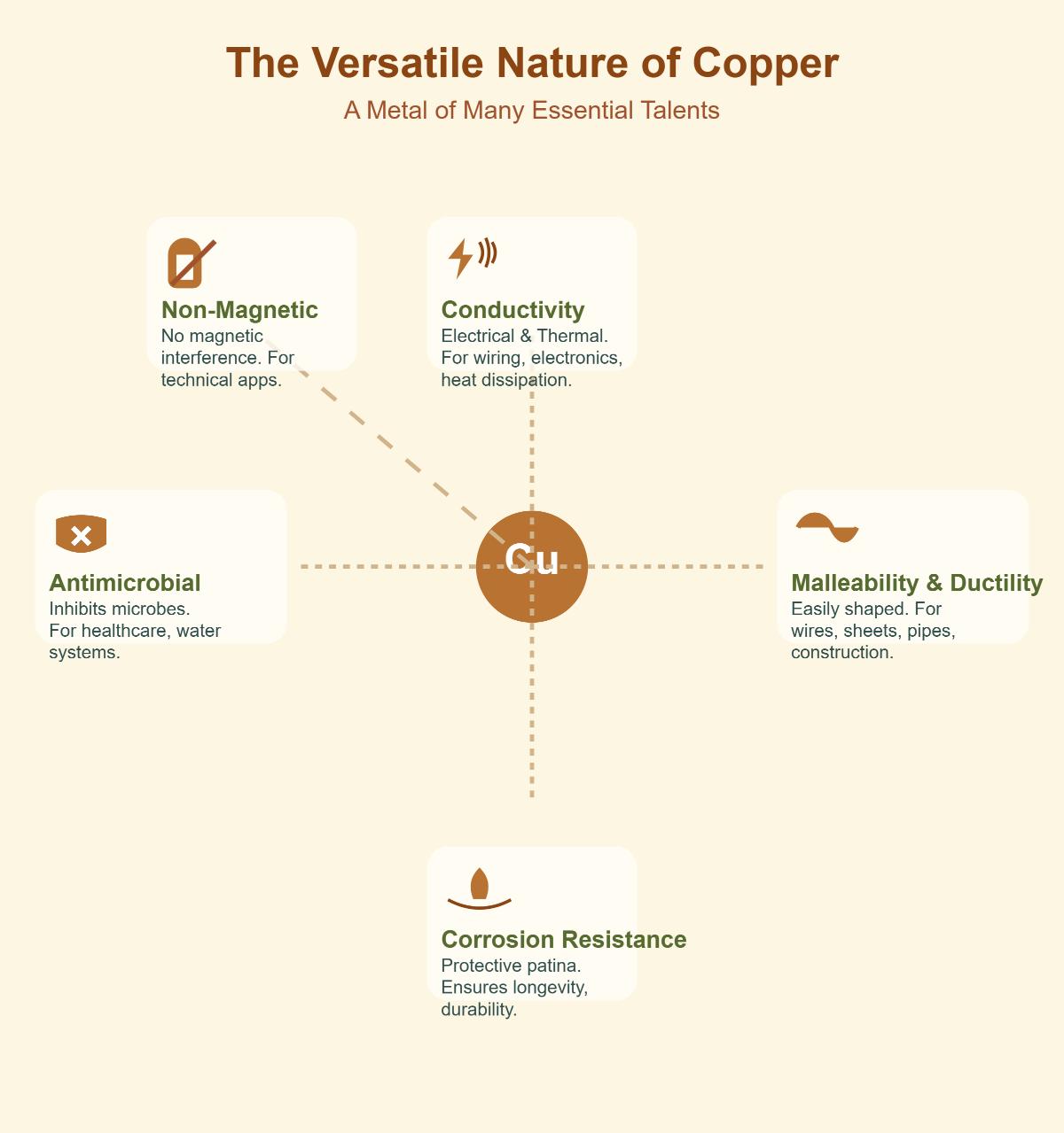 Guía completa del cobre: Propiedades, usos y características - MFG Shop