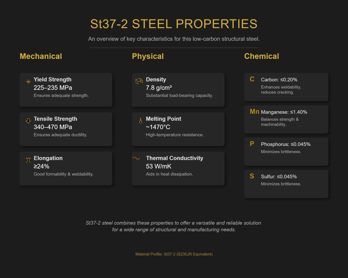Comprehensive Guide to St37-2 Steel: Properties, Equivalents, and Applications - MFG Shop