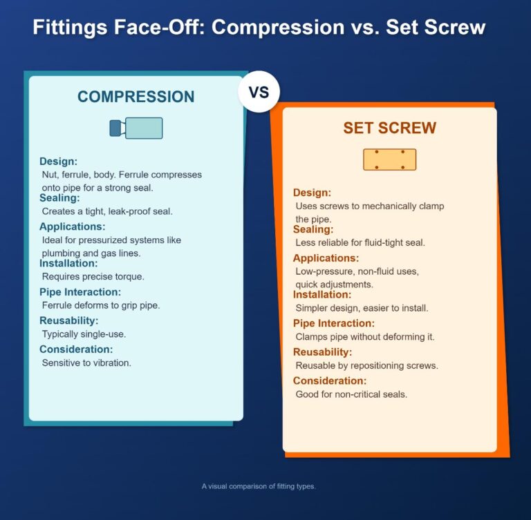 Compression Fittings vs. Set Screw Fittings: A Comprehensive Guide ...