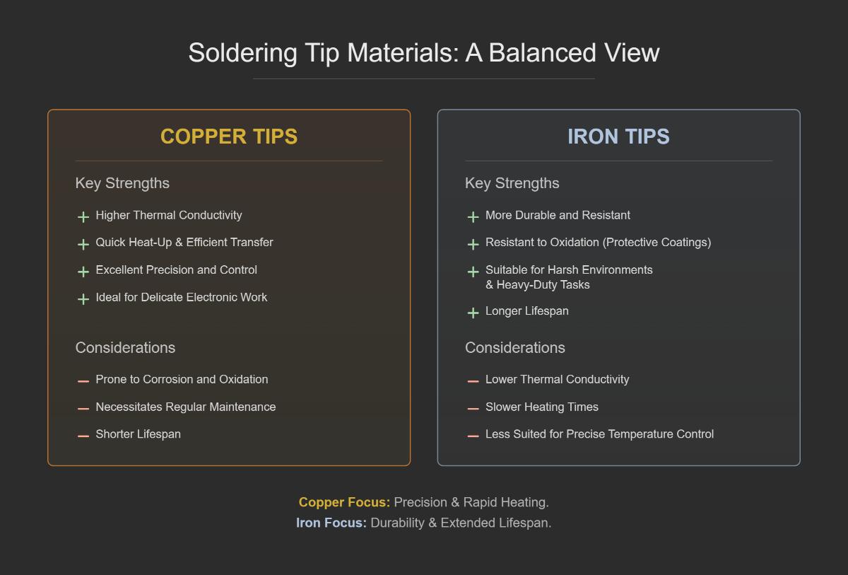 Copper vs. Iron Soldering Tips: A Comprehensive Comparison - MFG Shop