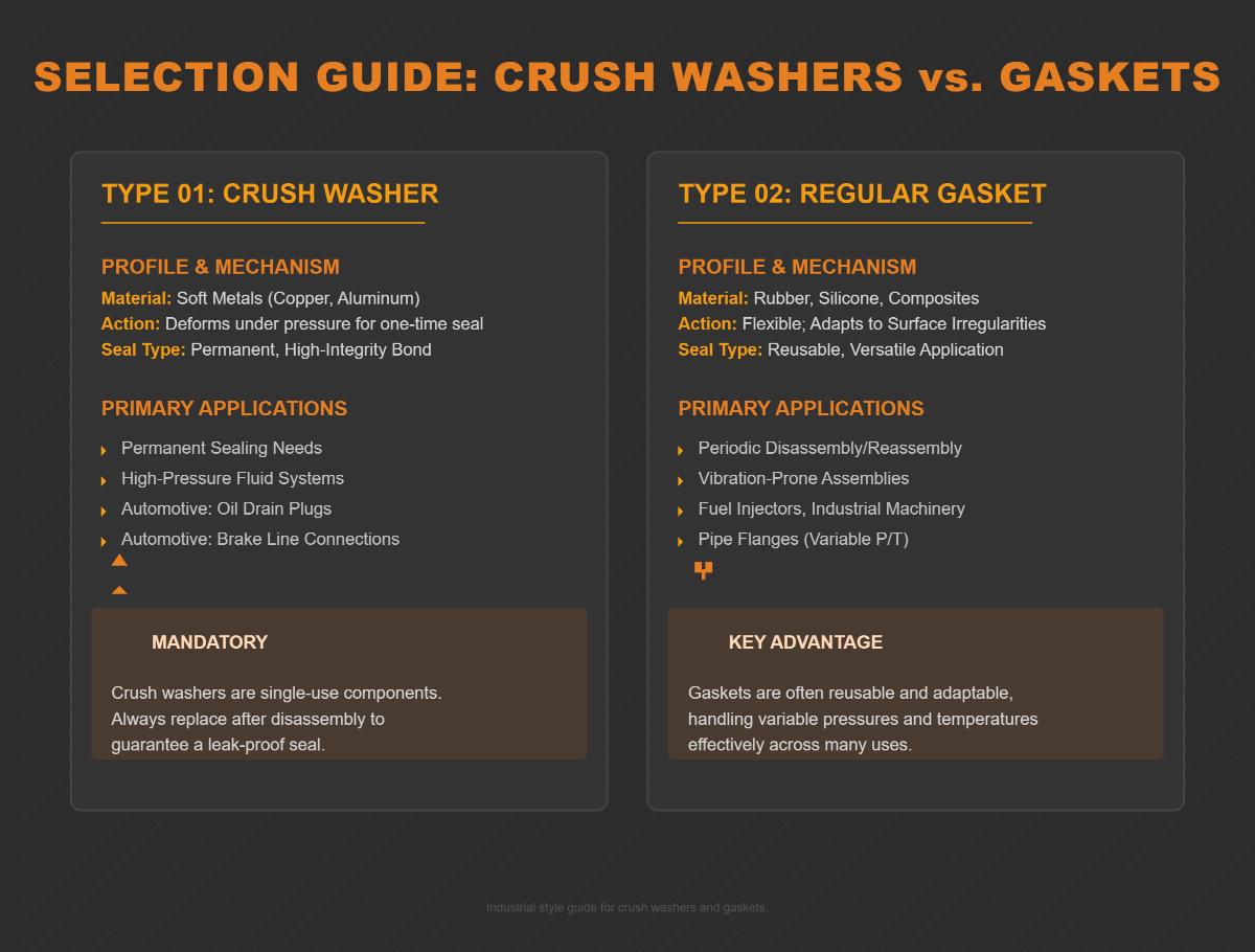 Crush Washers vs Gaskets: What's the Difference? - MFG Shop