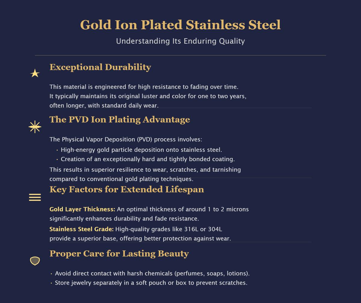 Does Gold Ion-Plated Stainless Steel Fade? - MFG Shop