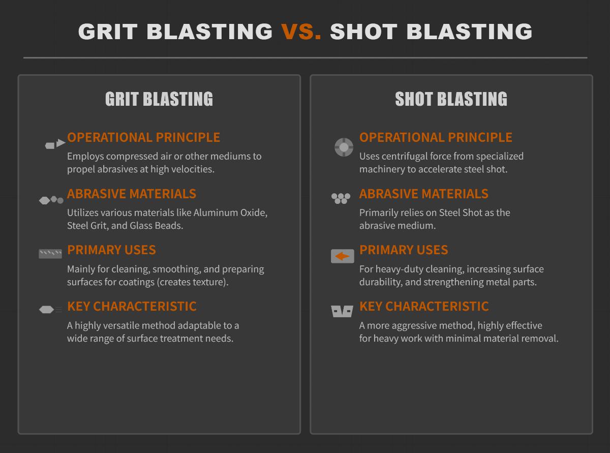 Grit Blasting vs Shot Blasting: Understanding the Differences and ...