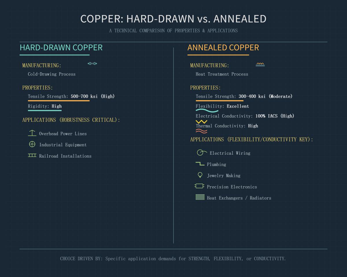 Hard-Drawn vs Annealed Copper: What’s the Difference? - MFG Shop