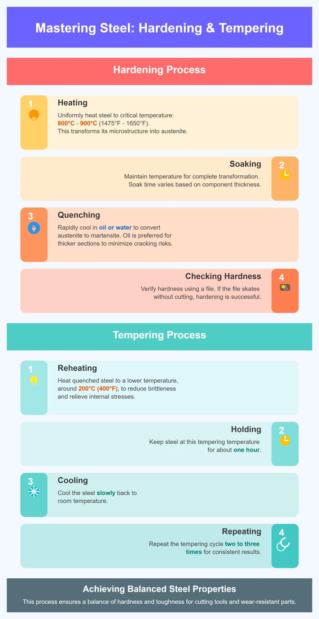 Hardening and Tempering High Carbon Steel: Techniques and Benefits ...