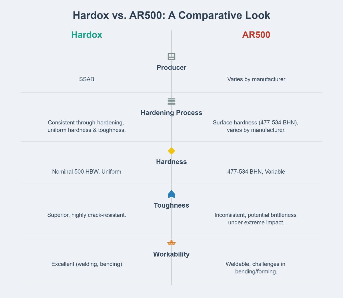 Hardox vs AR500: What’s the Difference? - MFG Shop