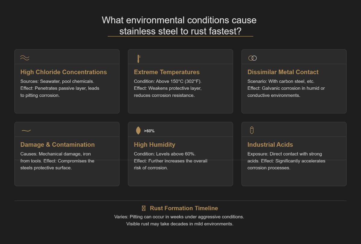 How Long Does It Take for Stainless Steel to Rust? - MFG Shop