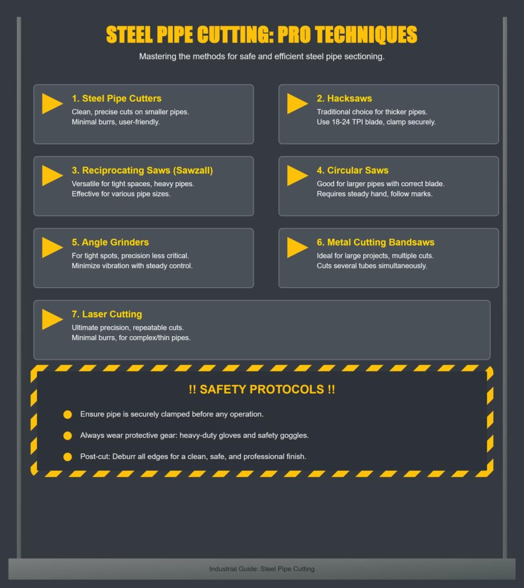How to Cut Steel Pipe: A Comprehensive Guide - MFG Shop