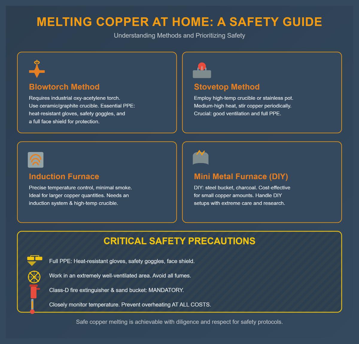 How to Melt Copper at Home Safely: A Beginner's Guide - MFG Shop