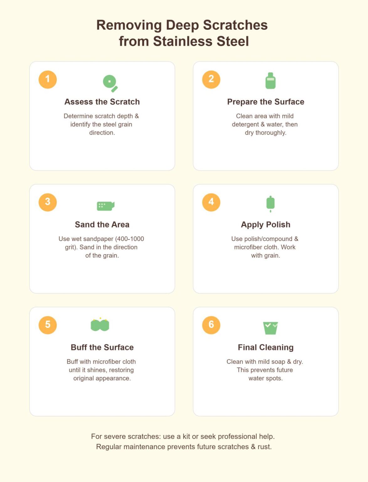 How to Remove Deep Scratches from Stainless Steel: A Step-by-Step Guide ...