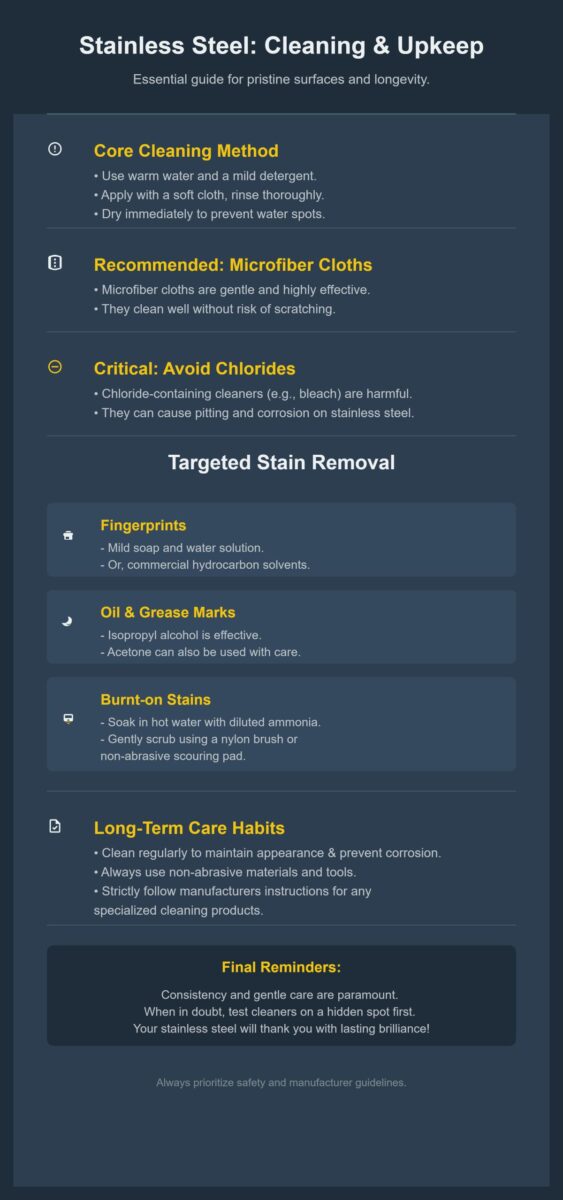 How to Restore and Maintain Stainless Steel Surfaces - MFG Shop