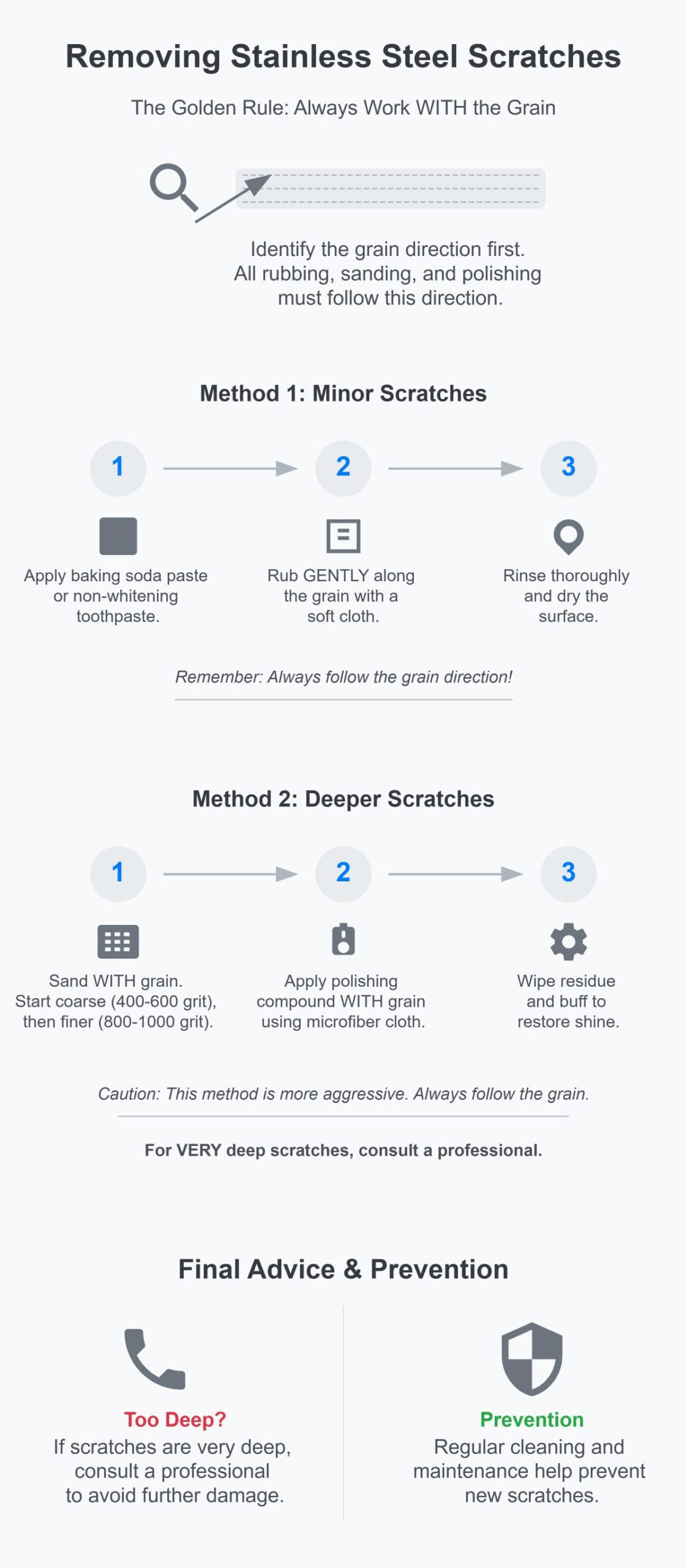 How to Restore and Polish Stainless Steel: A Step-by-Step Guide - MFG Shop