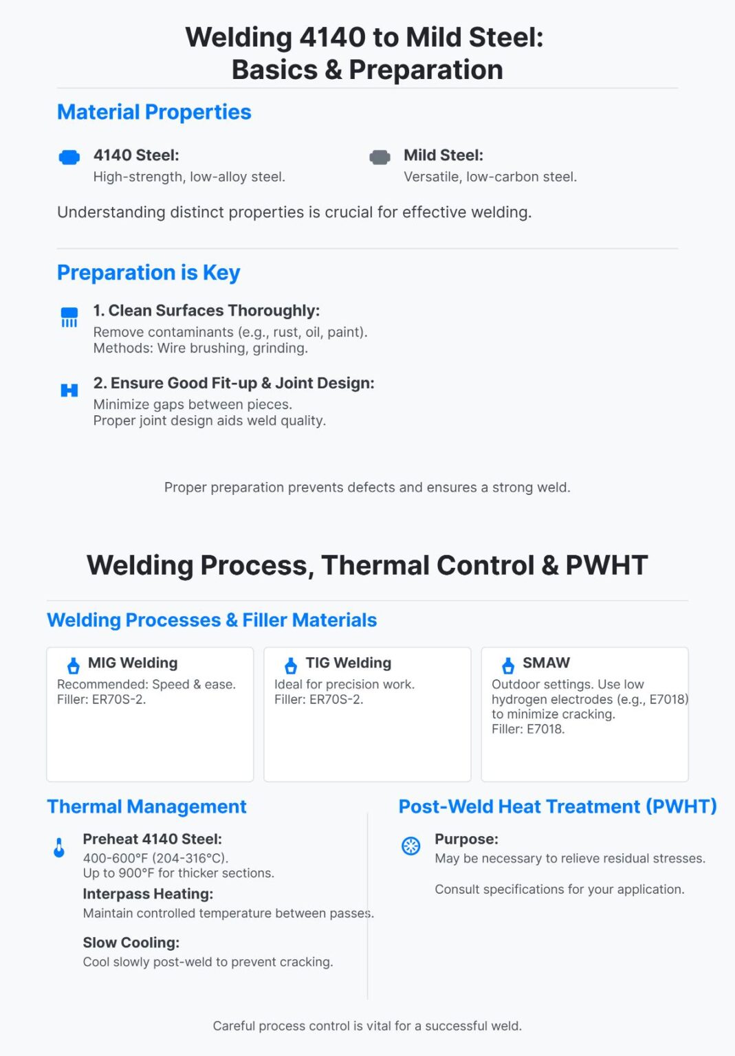 How to Weld 4140 Steel to Mild Steel: A Step-by-Step Guide - MFG Shop