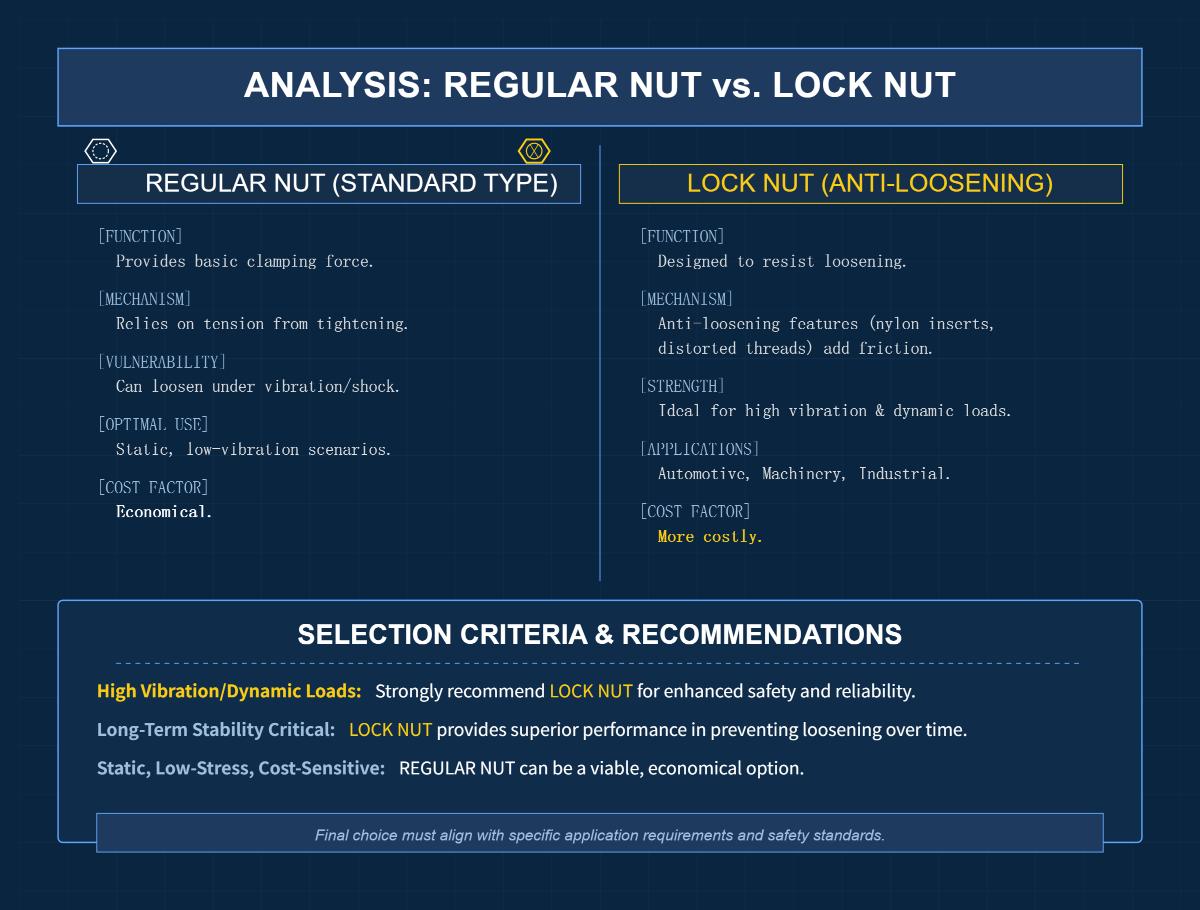 Lock Nut vs. Regular Nut: What's the Difference? - MFG Shop
