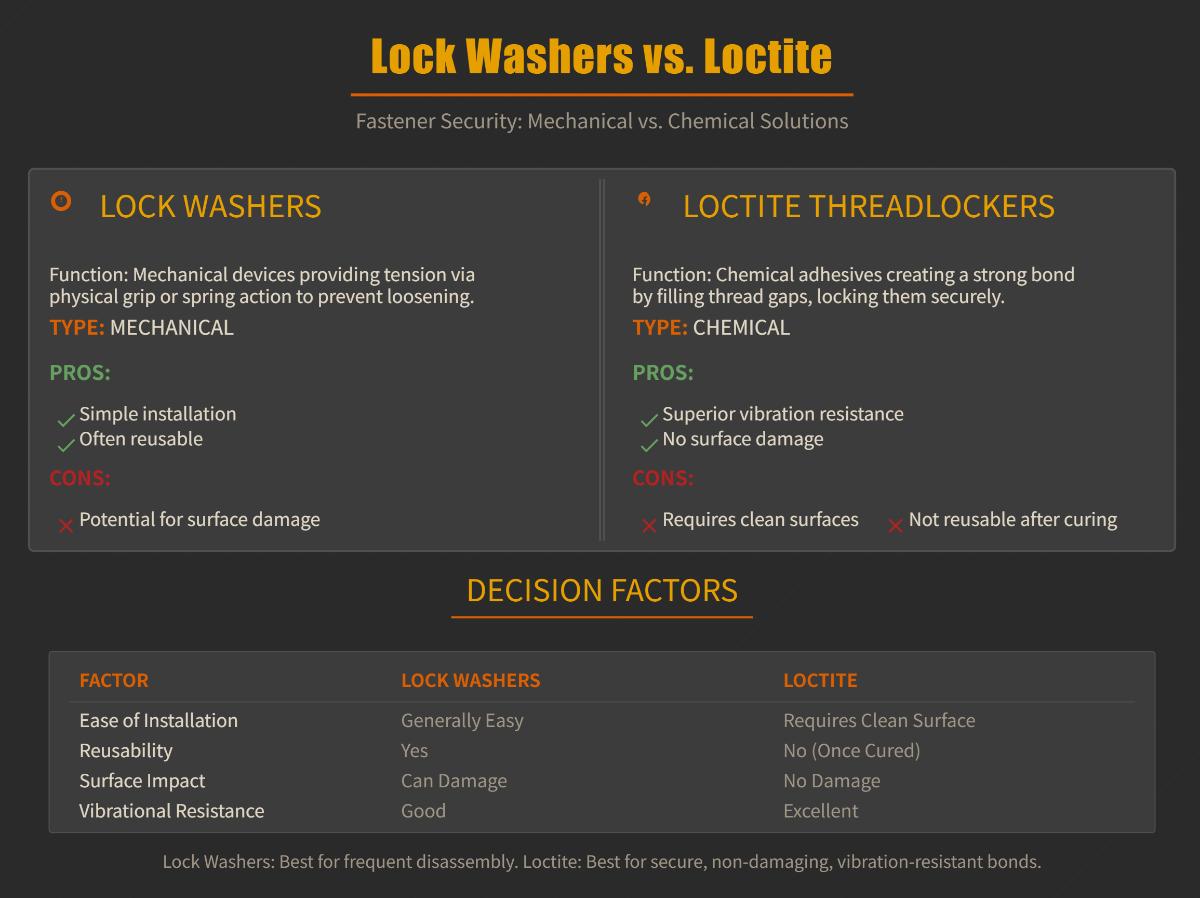 Lock Washers vs. Loctite: What’s the Difference? - MFG Shop