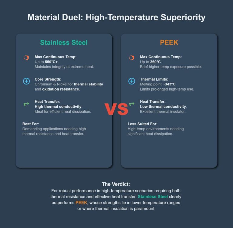PEEK vs Stainless Steel: A Comprehensive Comparison - MFG Shop