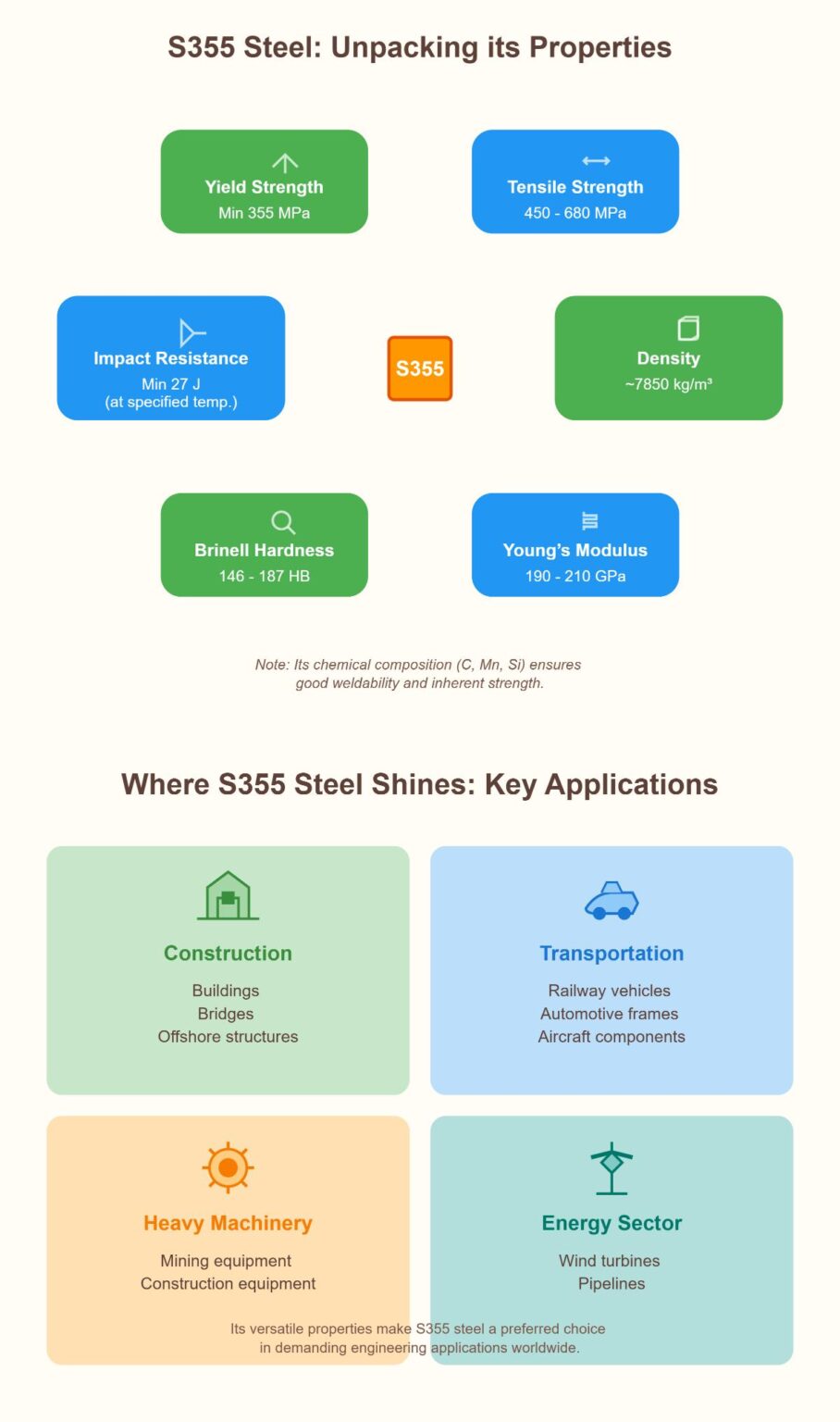 S355 Grade Steel: Composition, Properties, and Applications - MFG Shop