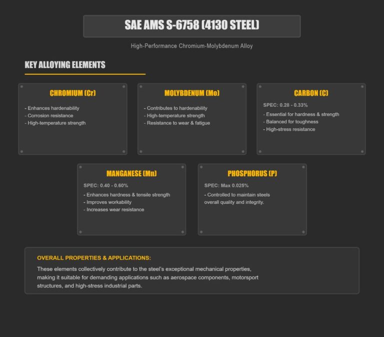 SAE AMS S-6758 Steel: Composition, Properties, and Uses - MFG Shop