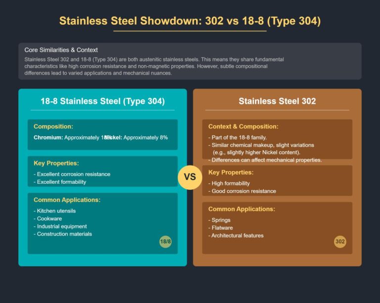 Stainless Steel 302 vs 18-8: A Comprehensive Comparison - MFG Shop