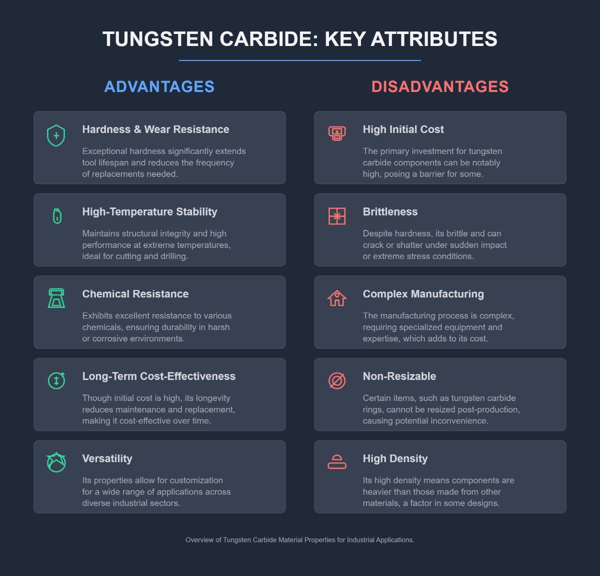 The Pros and Cons of Tungsten Carbide: A Comprehensive Guide - MFG Shop