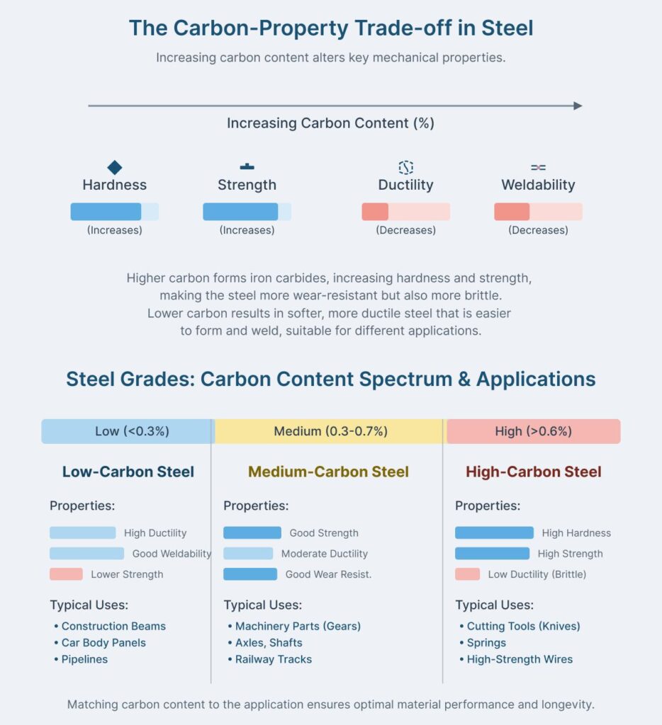 Comprendre la teneur en carbone de l'acier : Propriétés et applications ...