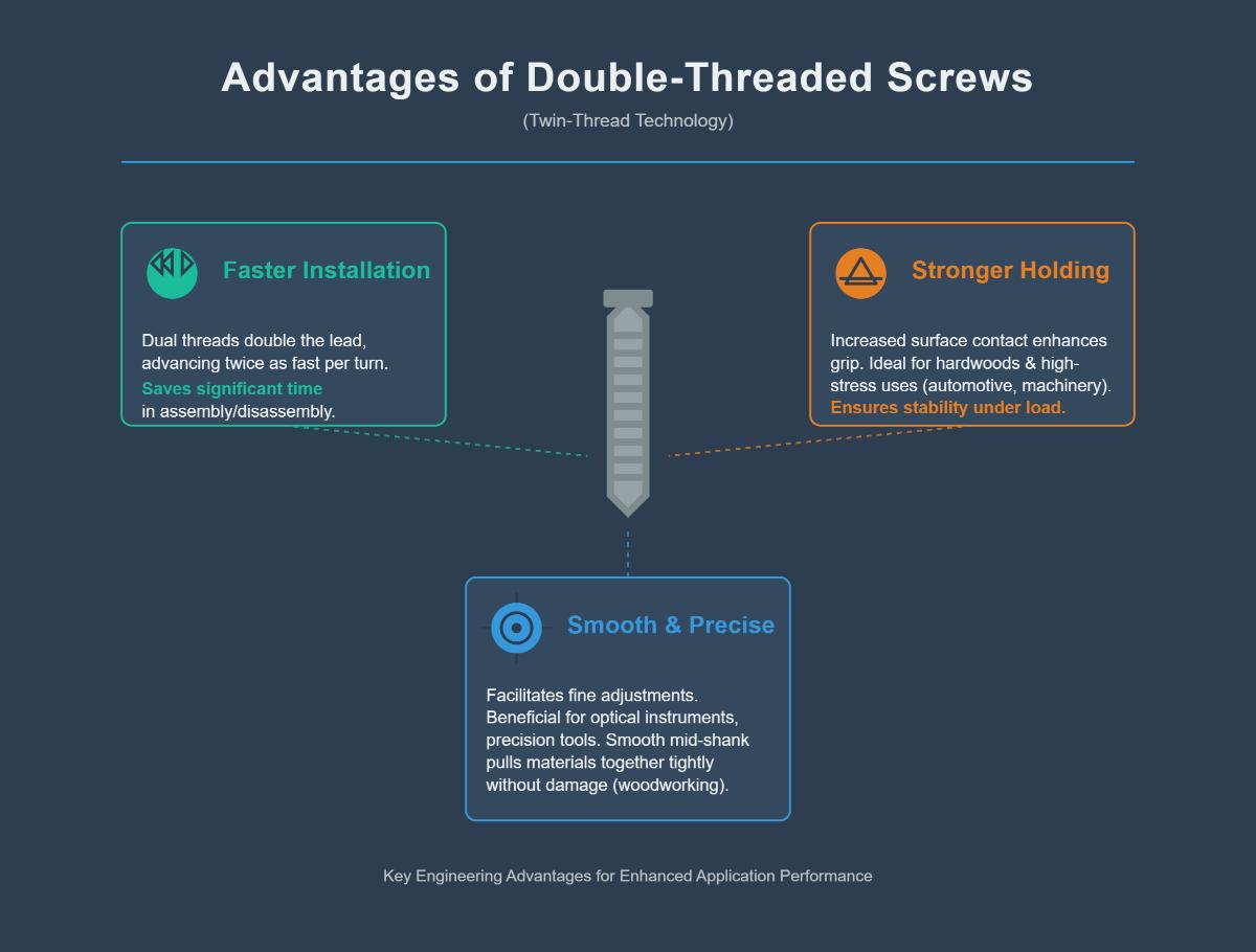 Understanding Double-Threaded Screws: A Beginner's Guide - MFG Shop