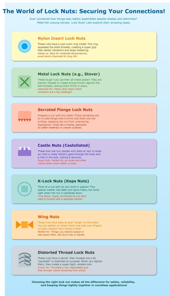 Understanding Lock Nuts: Types, Uses, and Benefits - MFG Shop