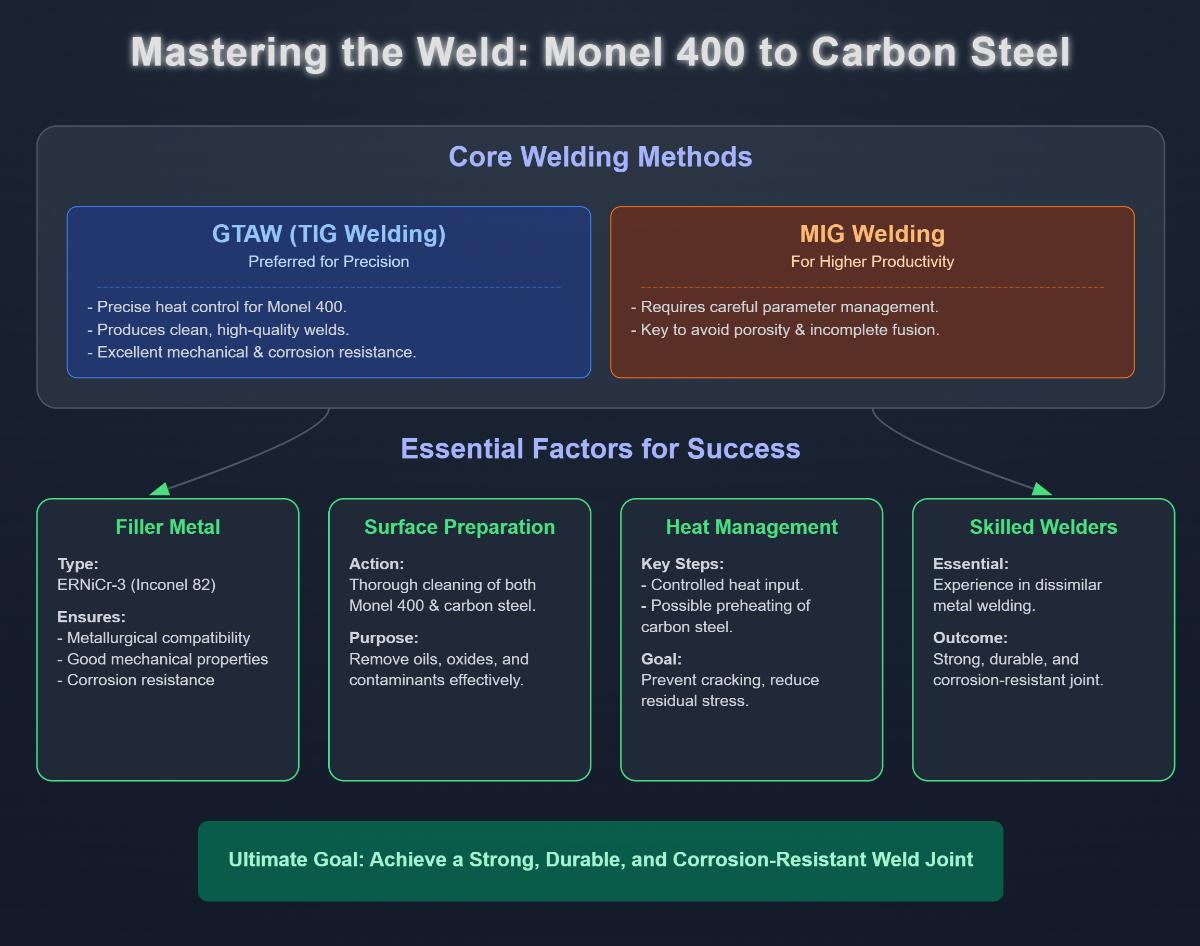 Welding Monel 400 to Carbon Steel: Methods and Considerations - MFG Shop
