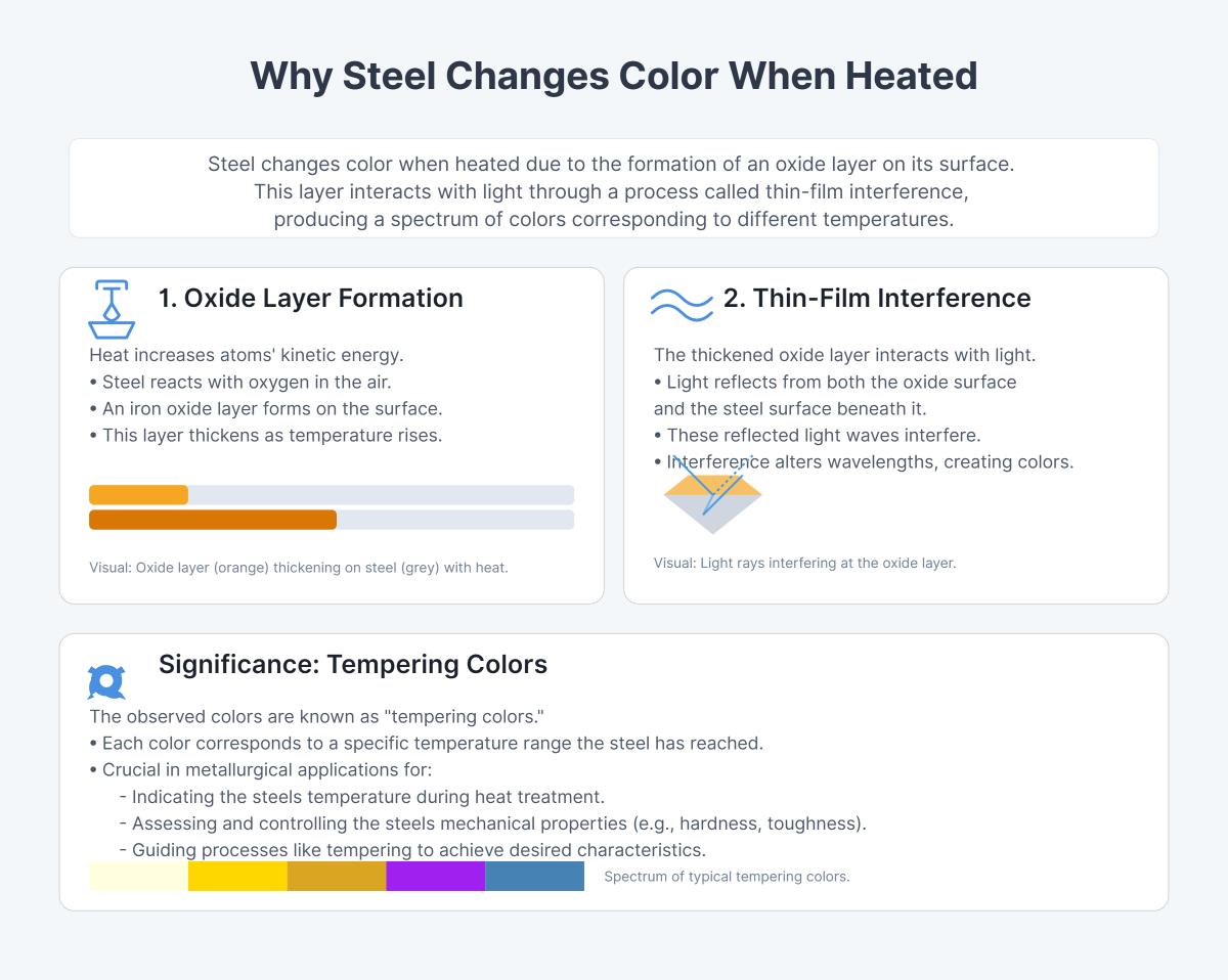 Why Steel Turns Blue When Heated: The Science Behind It - MFG Shop