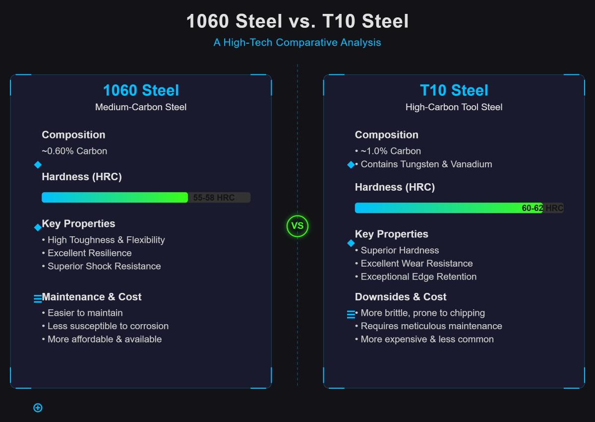 1060 Steel vs. T10: What's the Difference? - MFG Shop