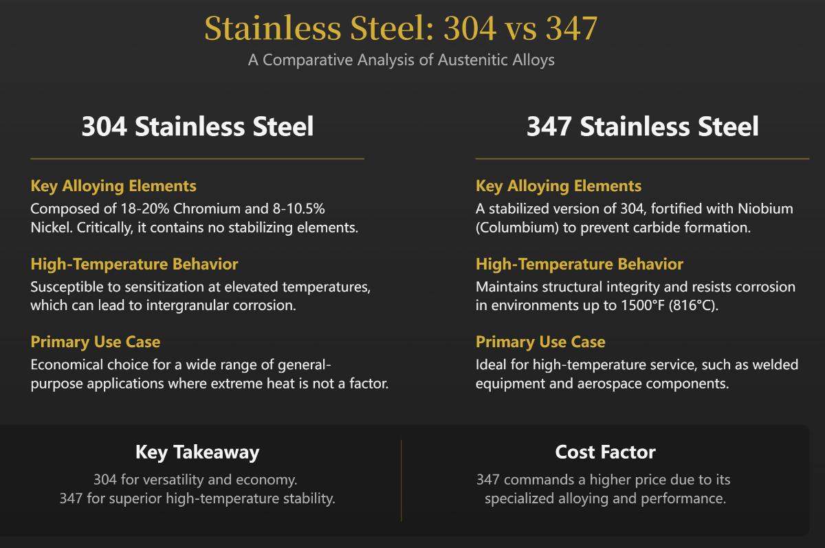 304 vs. 347 Stainless Steel: What’s the Difference? - MFG Shop