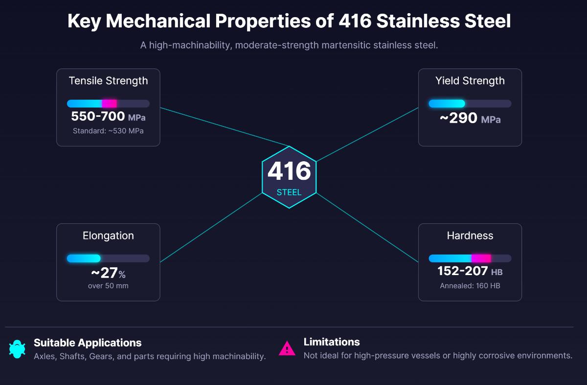 416 Stainless Steel: Properties, Uses, and Technical Guide - MFG Shop