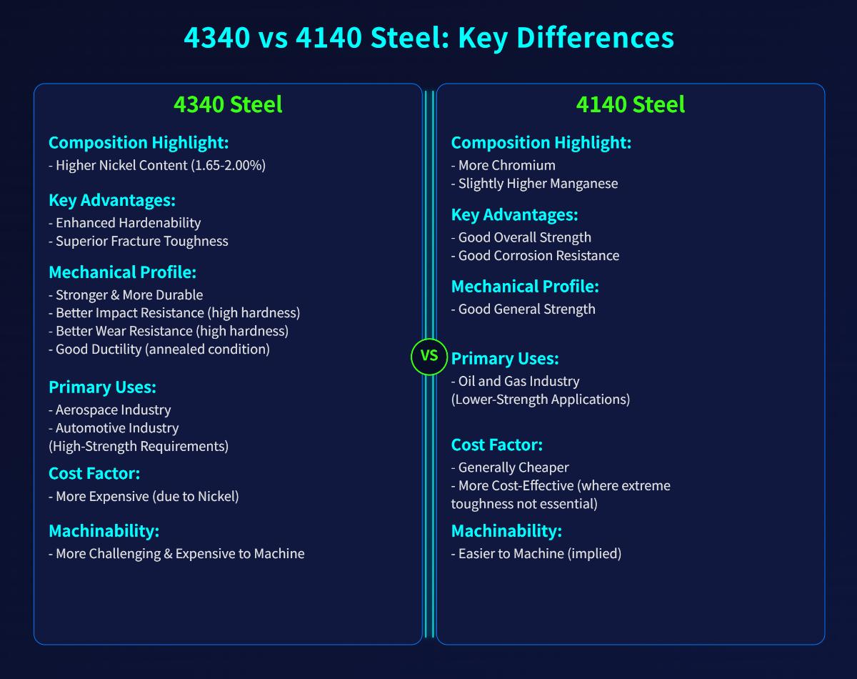 4340 vs 4140 Steel: A Comprehensive Comparison - MFG Shop
