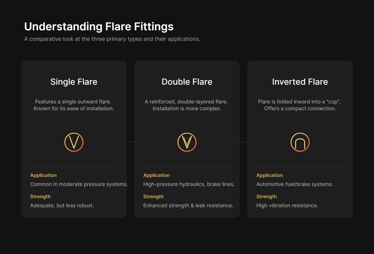 5 Types of Flare Fittings and Their Uses - MFG Shop