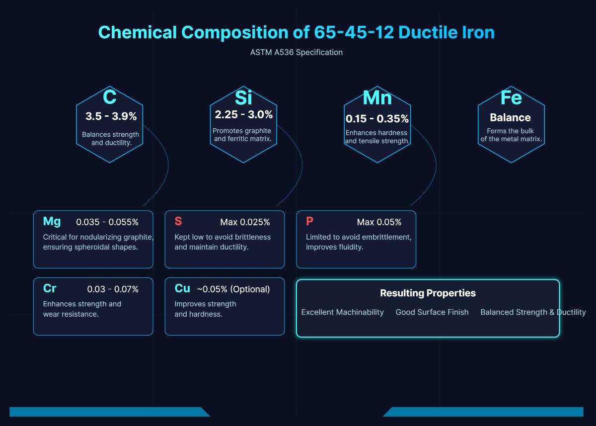65-45-12 Ductile Iron: Composition, Properties, and Uses - MFG Shop